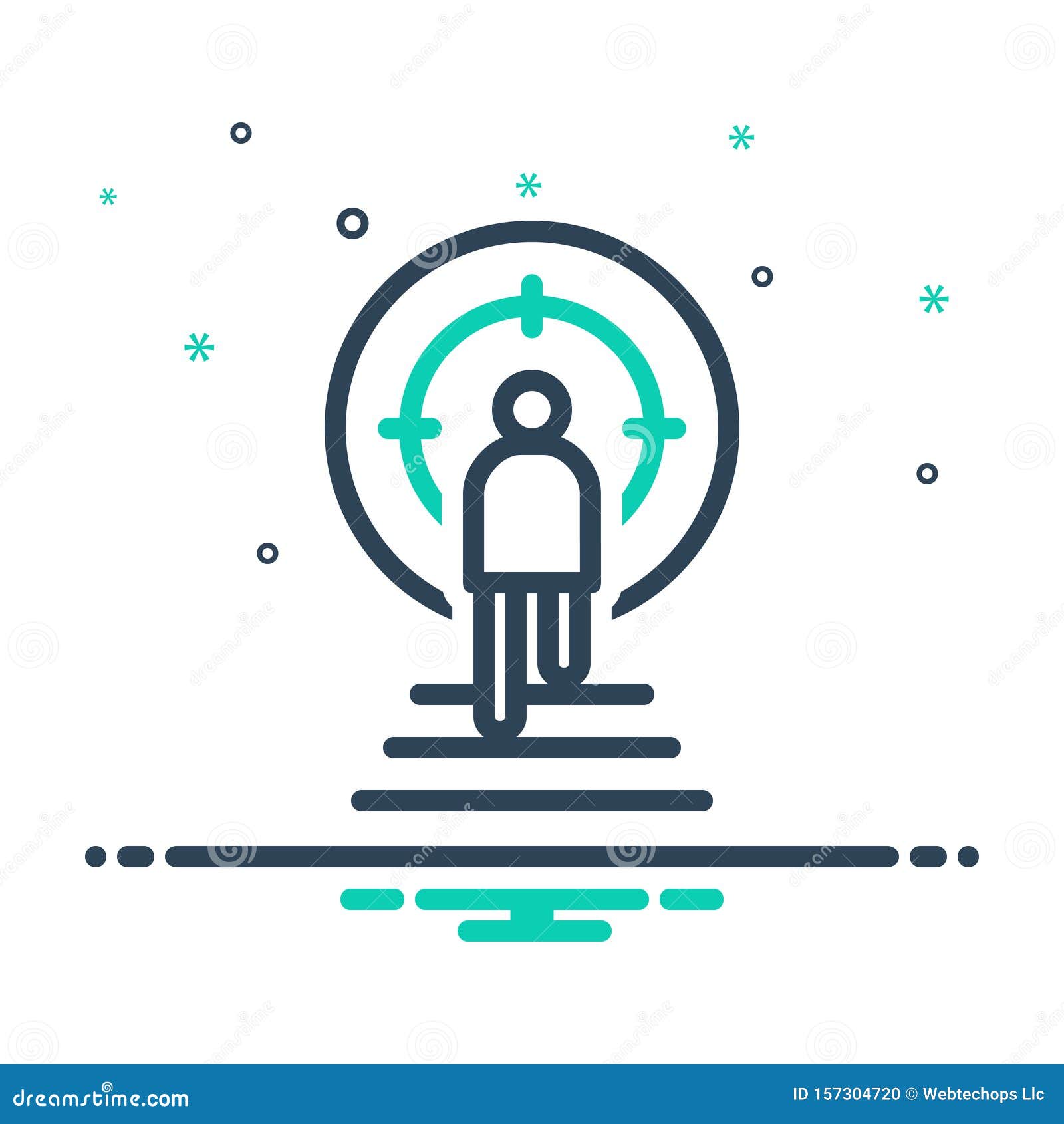 OKR Icon, Objectives And Key Results, Line Design Vector Illustration ...