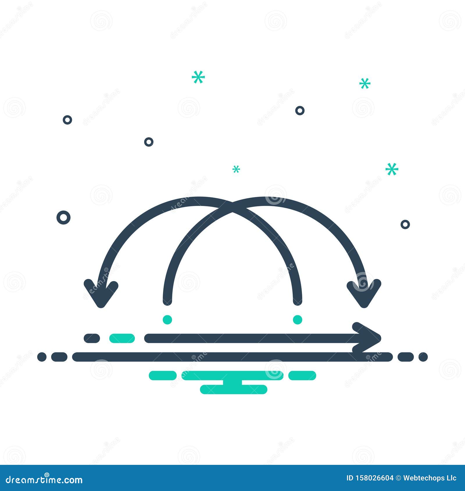 Black Mix Icon for Iterative, Link and Interconnected Stock Vector ...