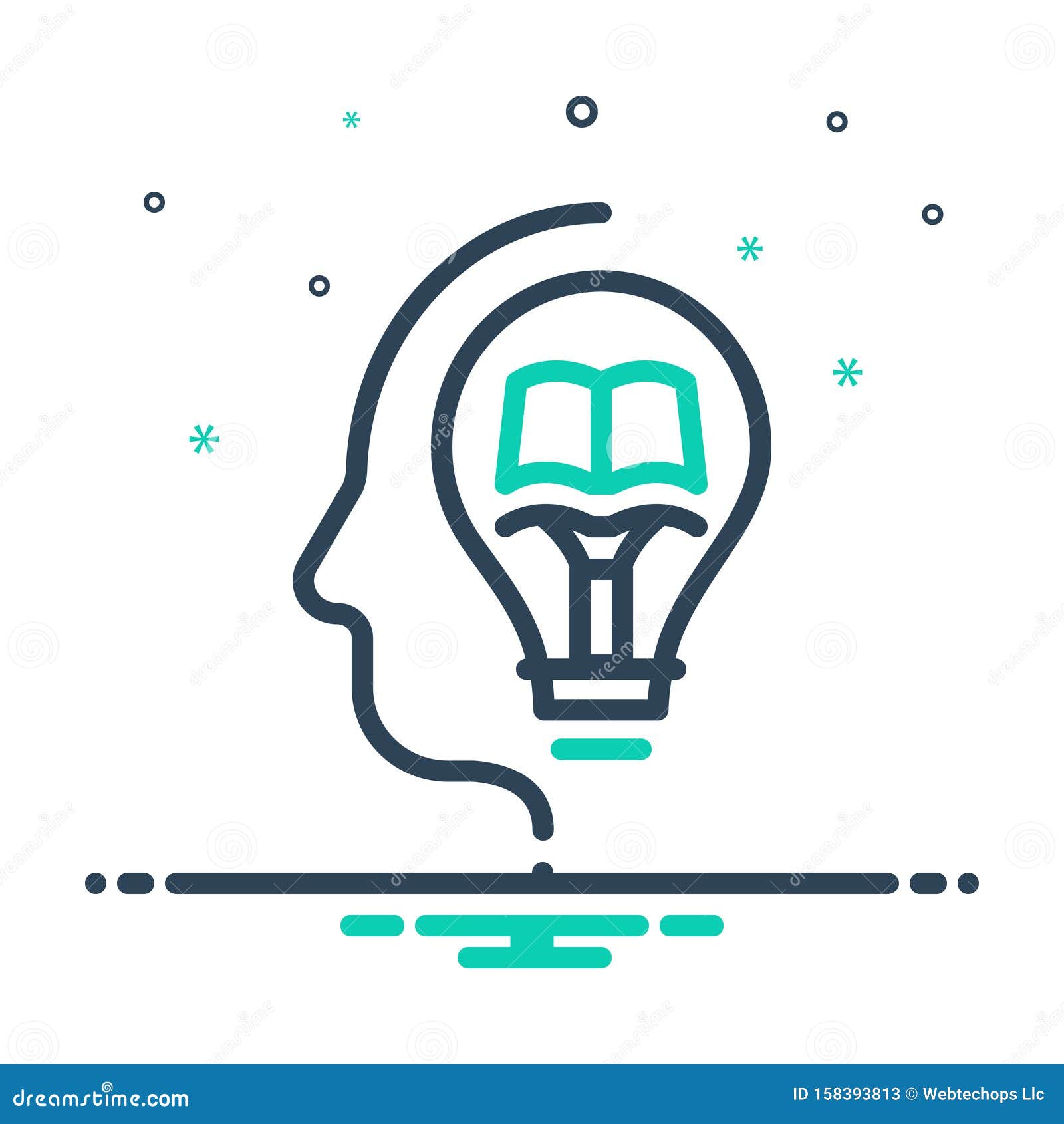 Mix Icon for Knowledge, Knowing and Wit Stock Vector - Illustration of ...