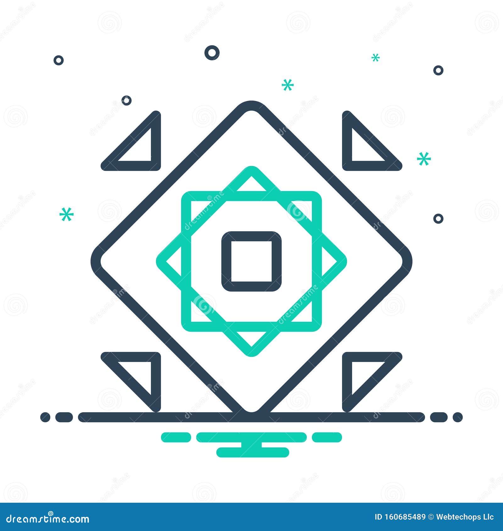 Mix Icon for Modularize, Modular and Structure Stock Vector ...