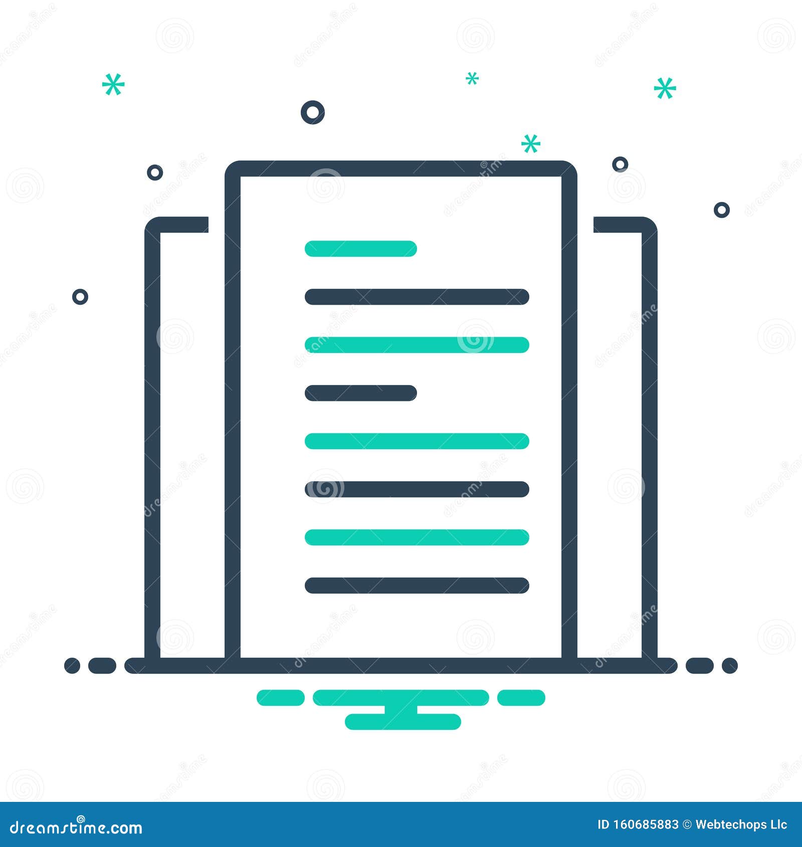 Mix Icon for Narrative, Tale and Story Stock Vector - Illustration of ...