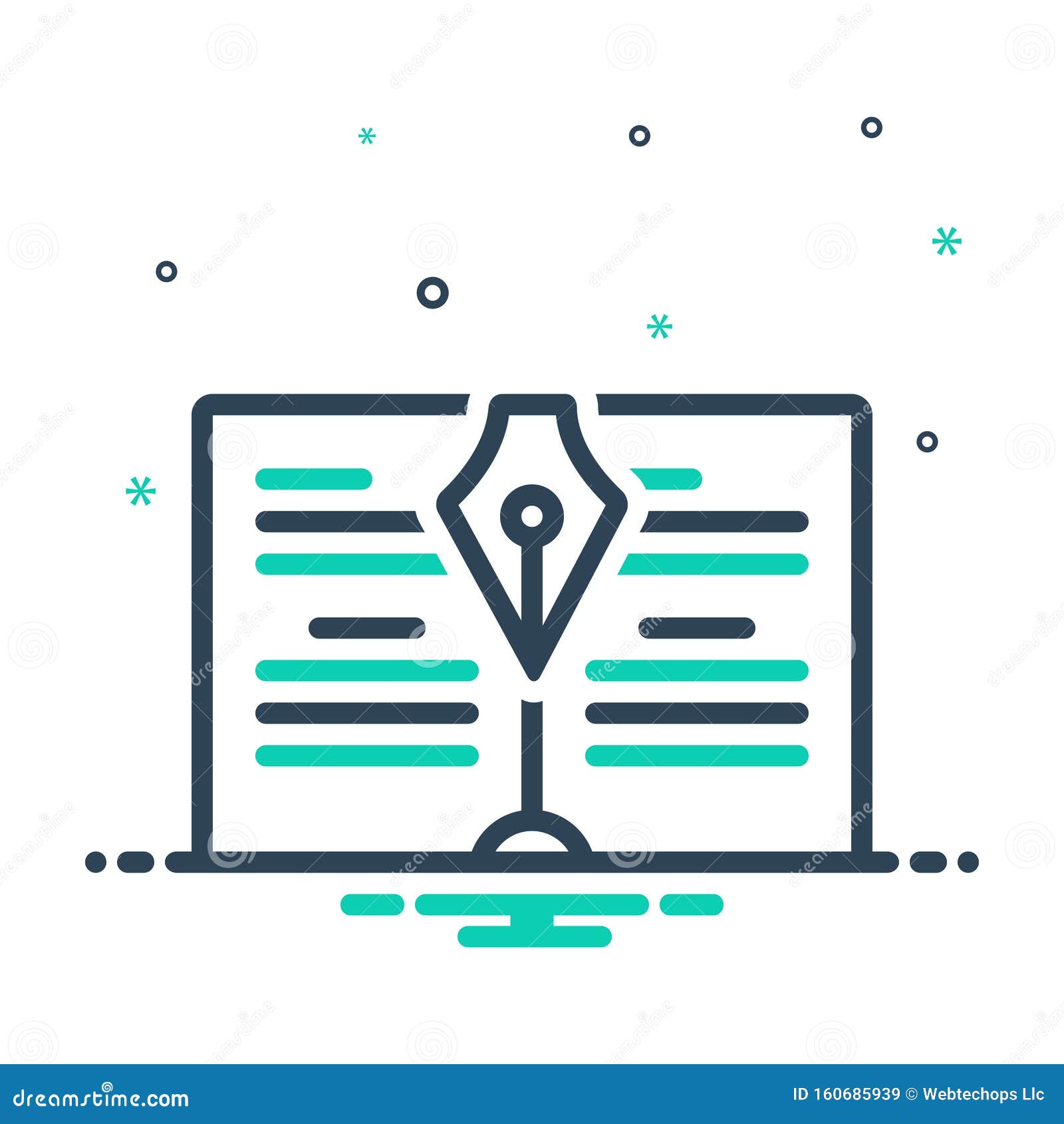 Mix Icon for Narrative, Tale and Story Stock Vector - Illustration of ...