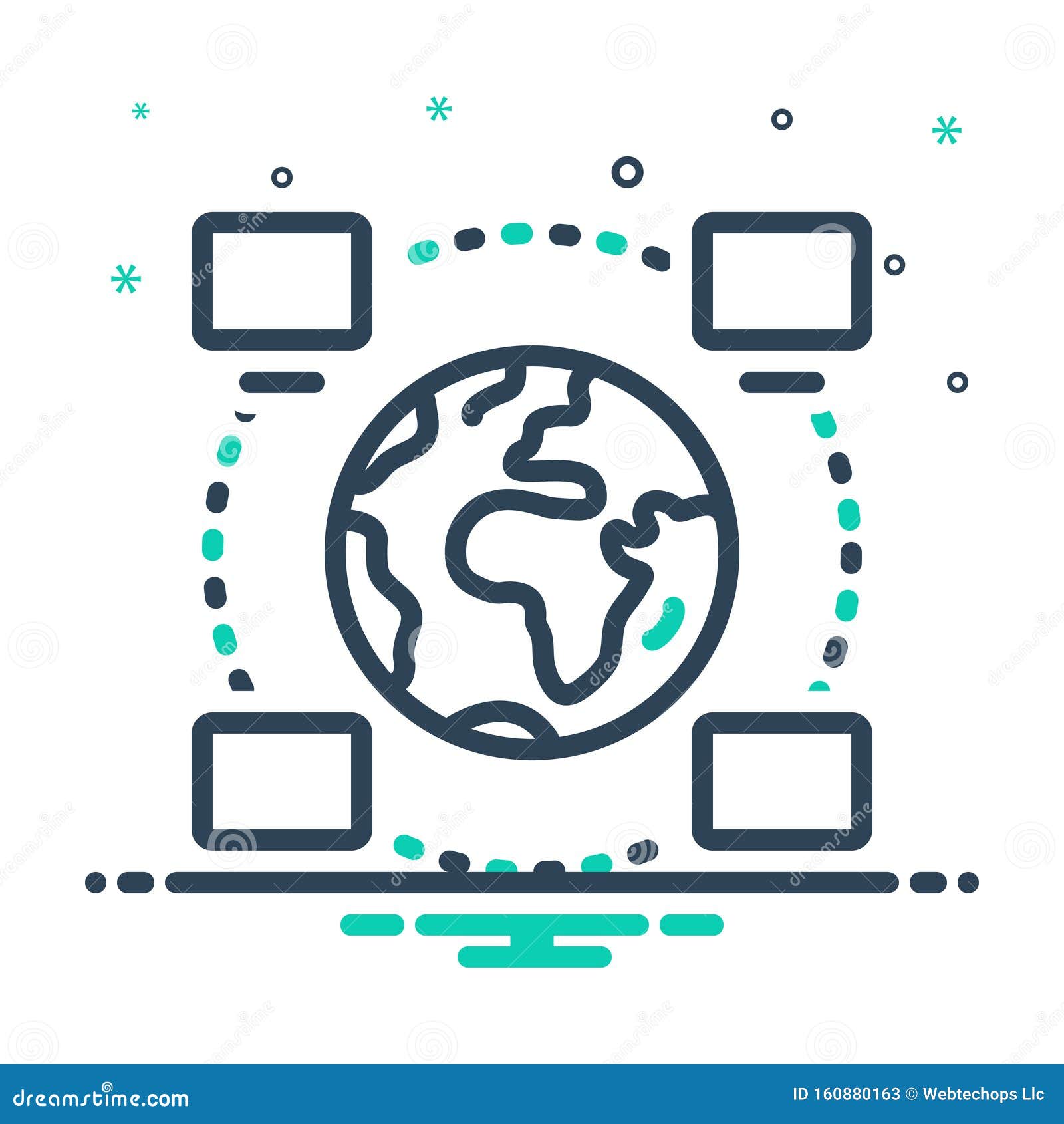 Mix Icon for Operability, Project and Management Stock Vector ...