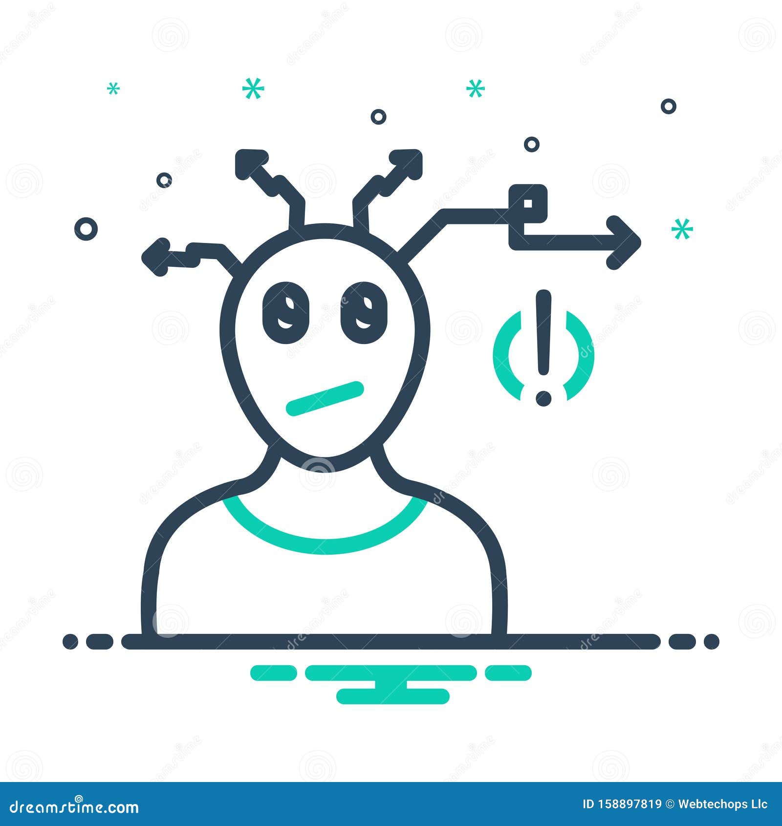 Mix Icon for Problem, Case and Situation Stock Illustration ...