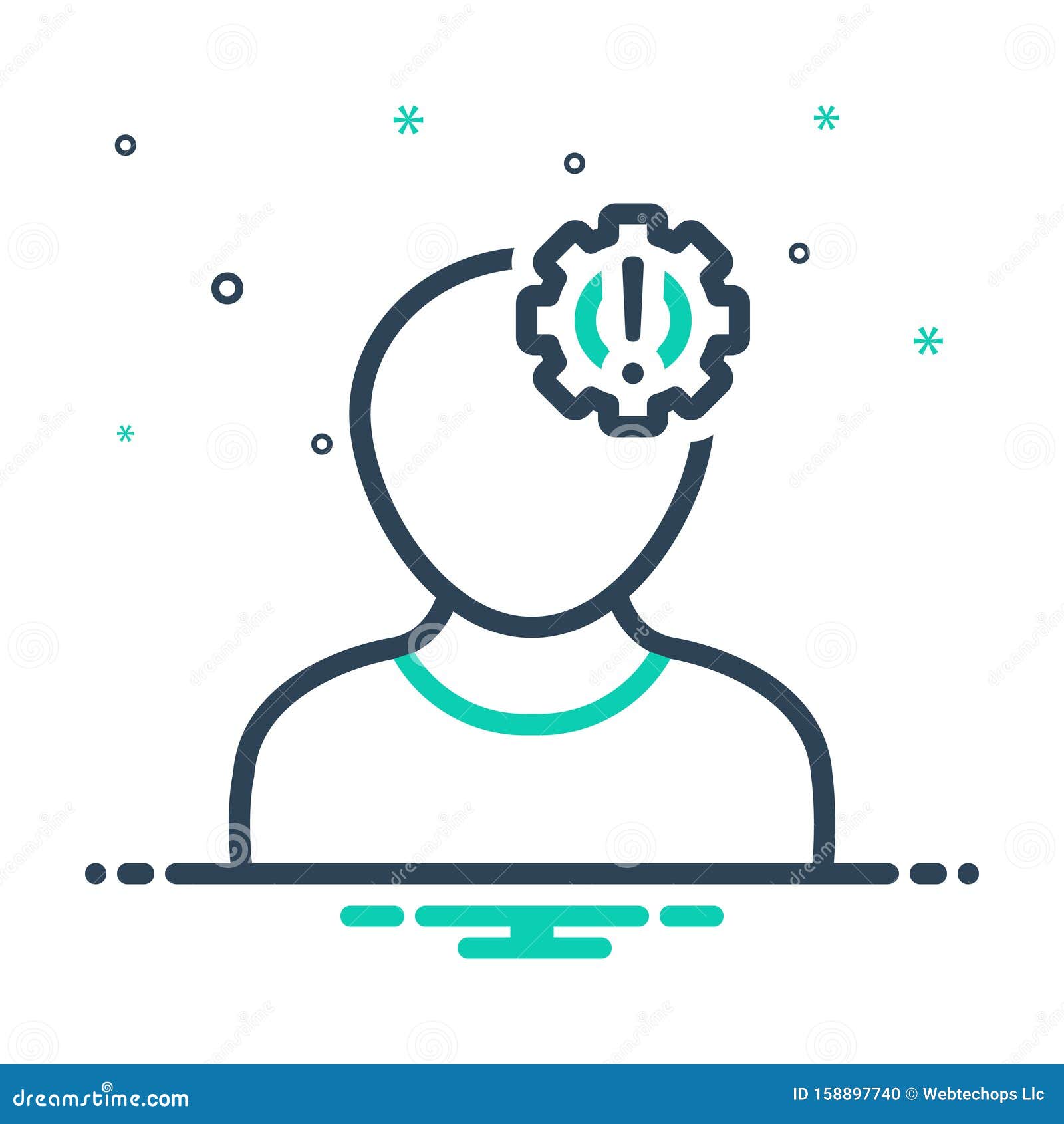 Mix Icon for Problem, Case and Situation Stock Illustration ...