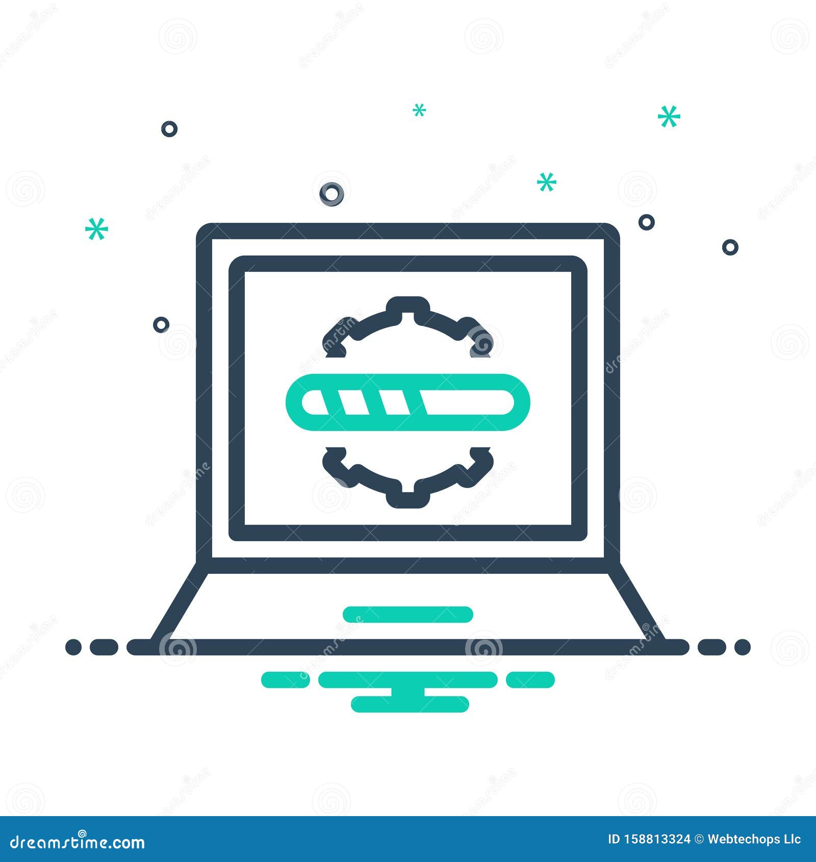 Mix Icon for Progress, Progression and Stride Stock Vector ...