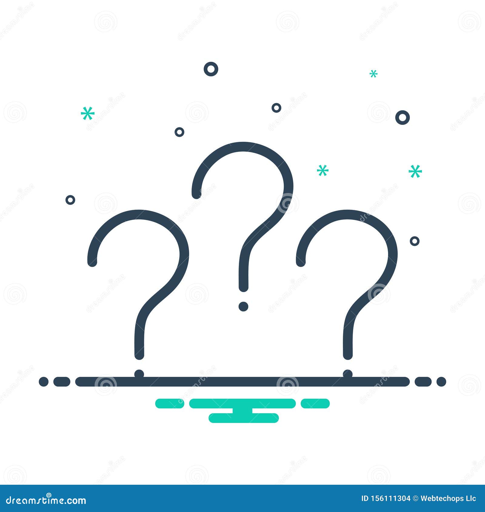 Black Mix Icon for Question, Reasons and Why Stock Vector ...