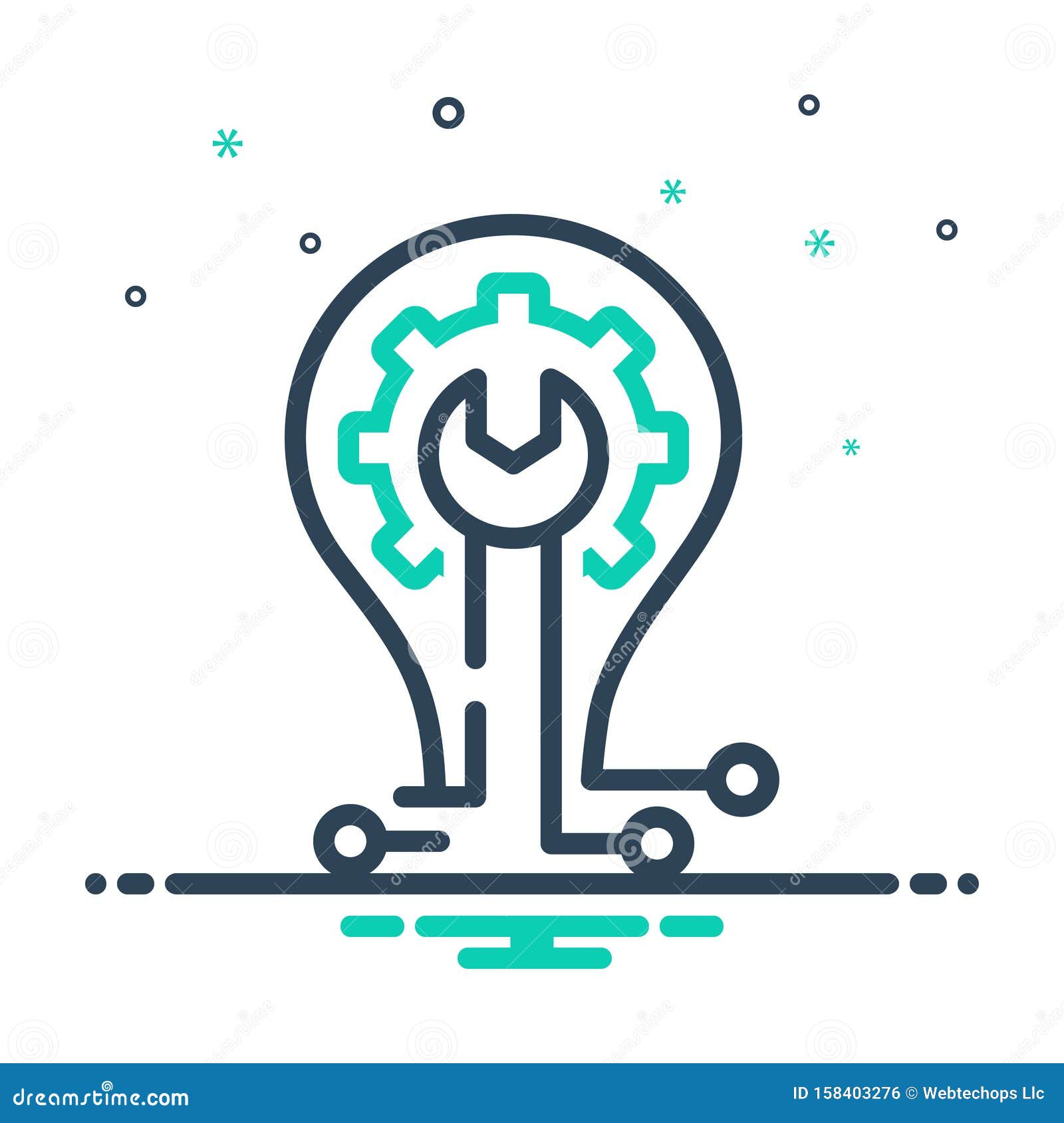 Skill Ability Icon. Skilled Employee. Gear And Hand Symbol Of Talents ...