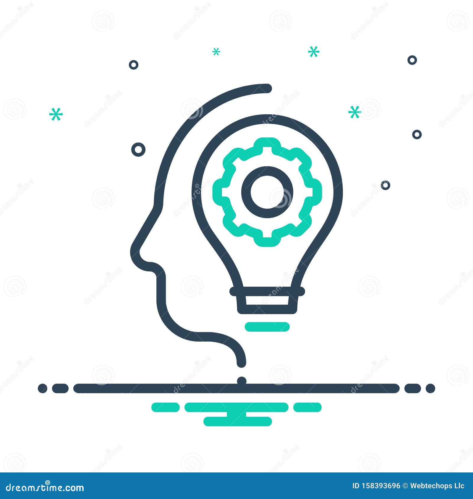 Mix Icon for Skills, Development and Organization Stock Vector ...