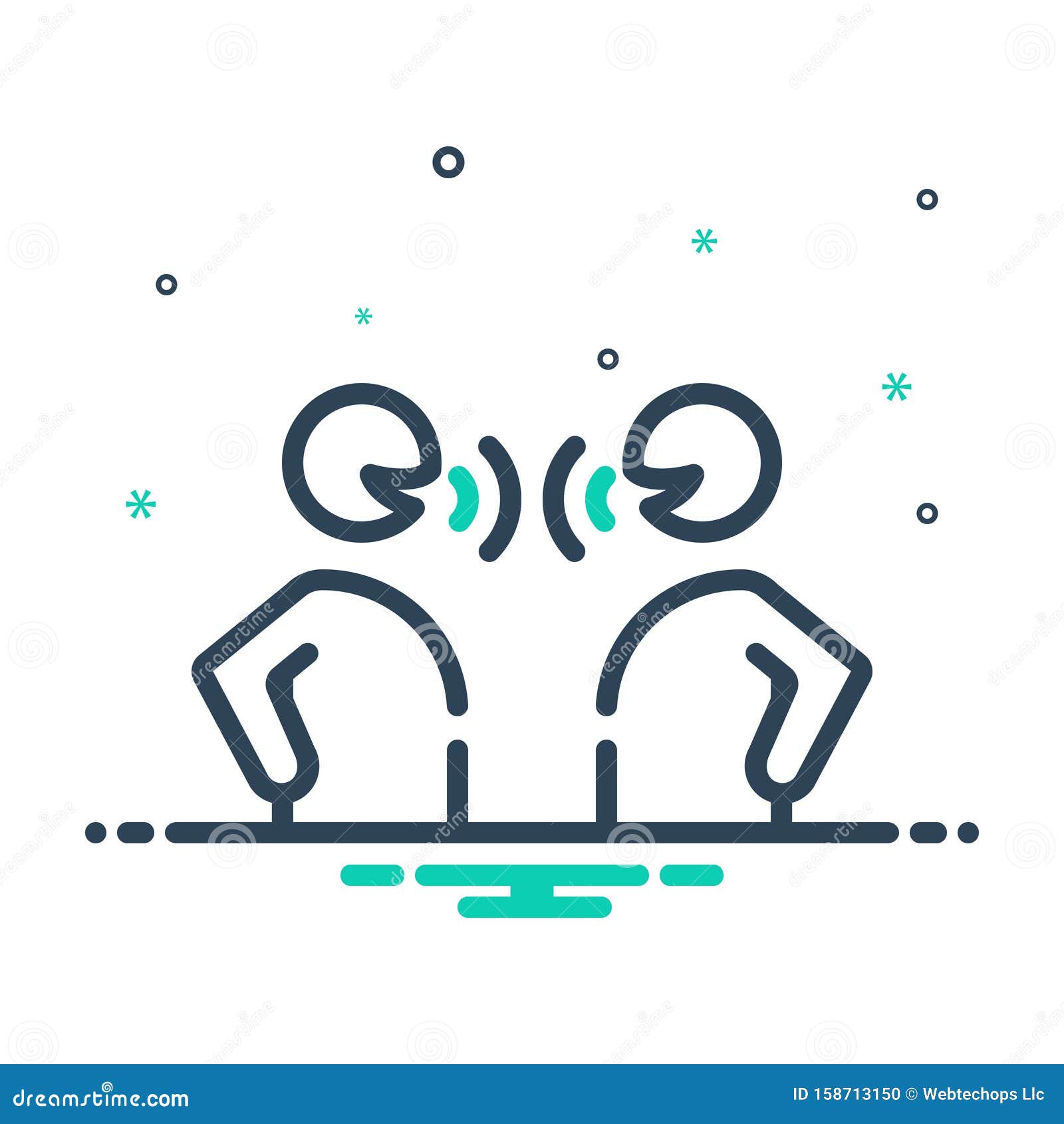 Mix Icon for Speak, Say and Tell Stock Vector - Illustration of consort ...