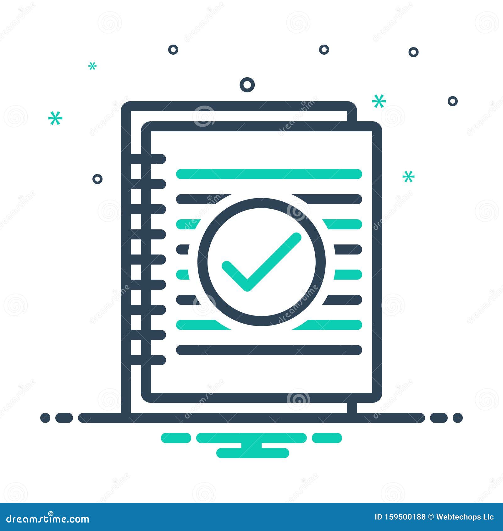 Summary Resume Recap Concept Banner Header Connected Icon Set Symbol ...