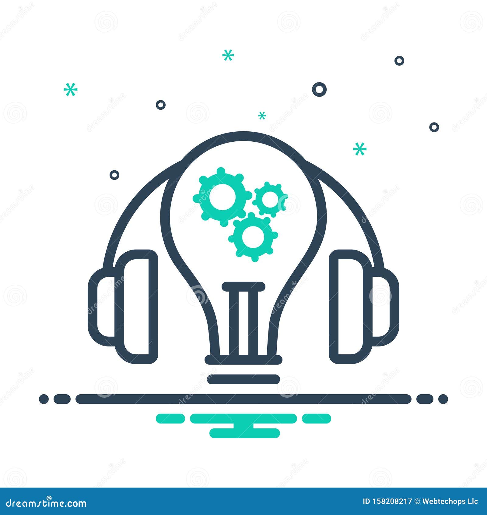 Mix Icon for Technical Support, Endorsement and Help Stock Vector ...