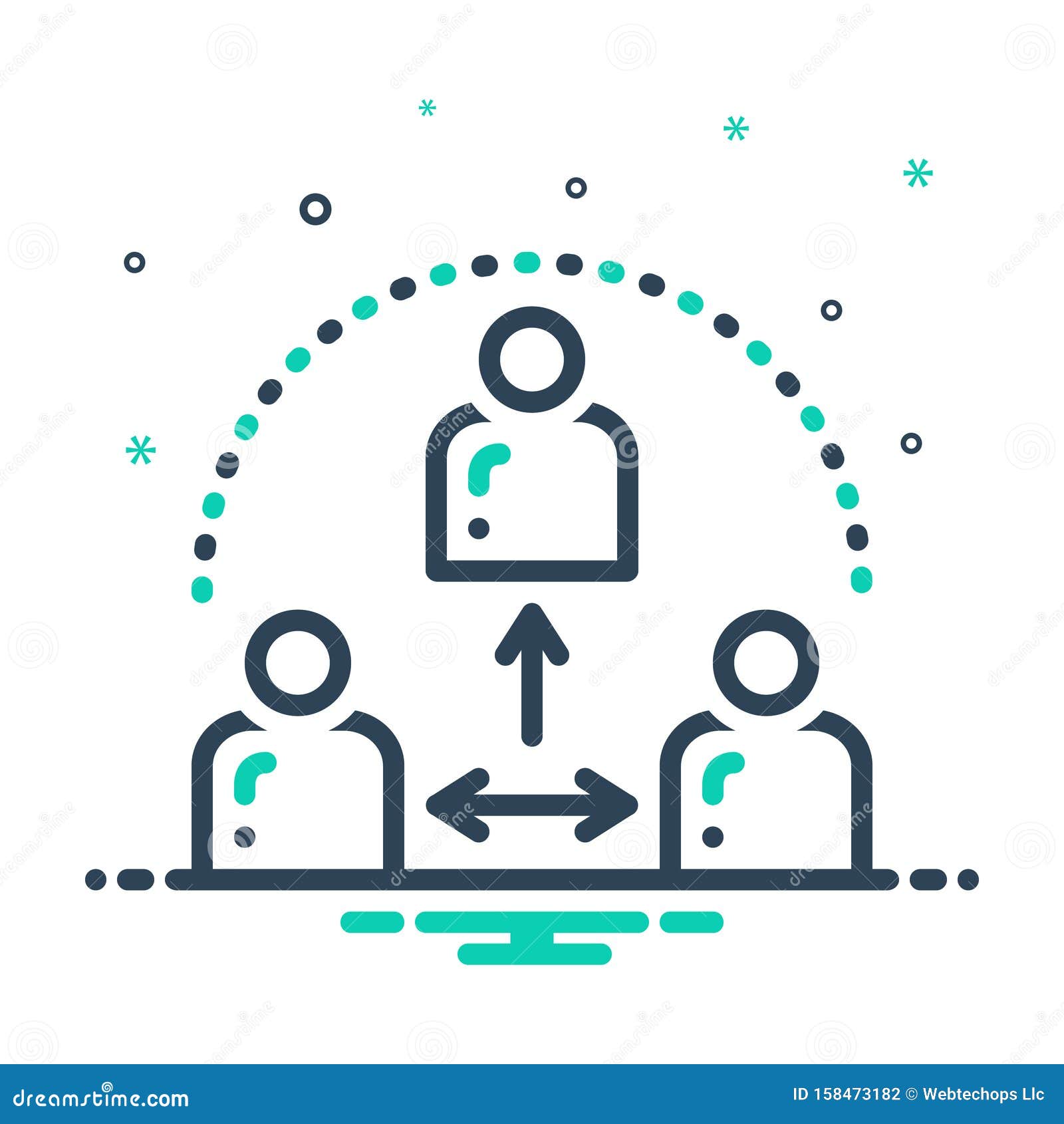 Mix Icon for Thirdparty, People and Group Stock Vector - Illustration ...