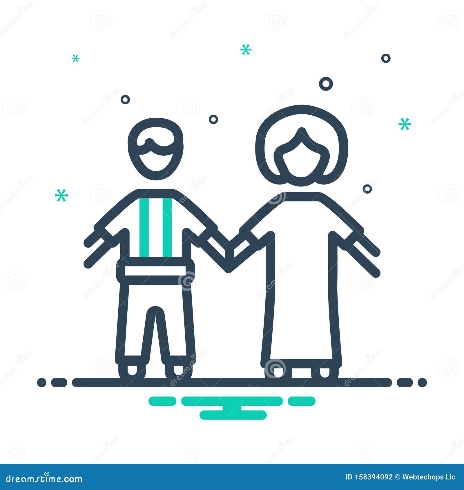 Mix Icon for Together, Teamwise and Team Stock Vector - Illustration of ...