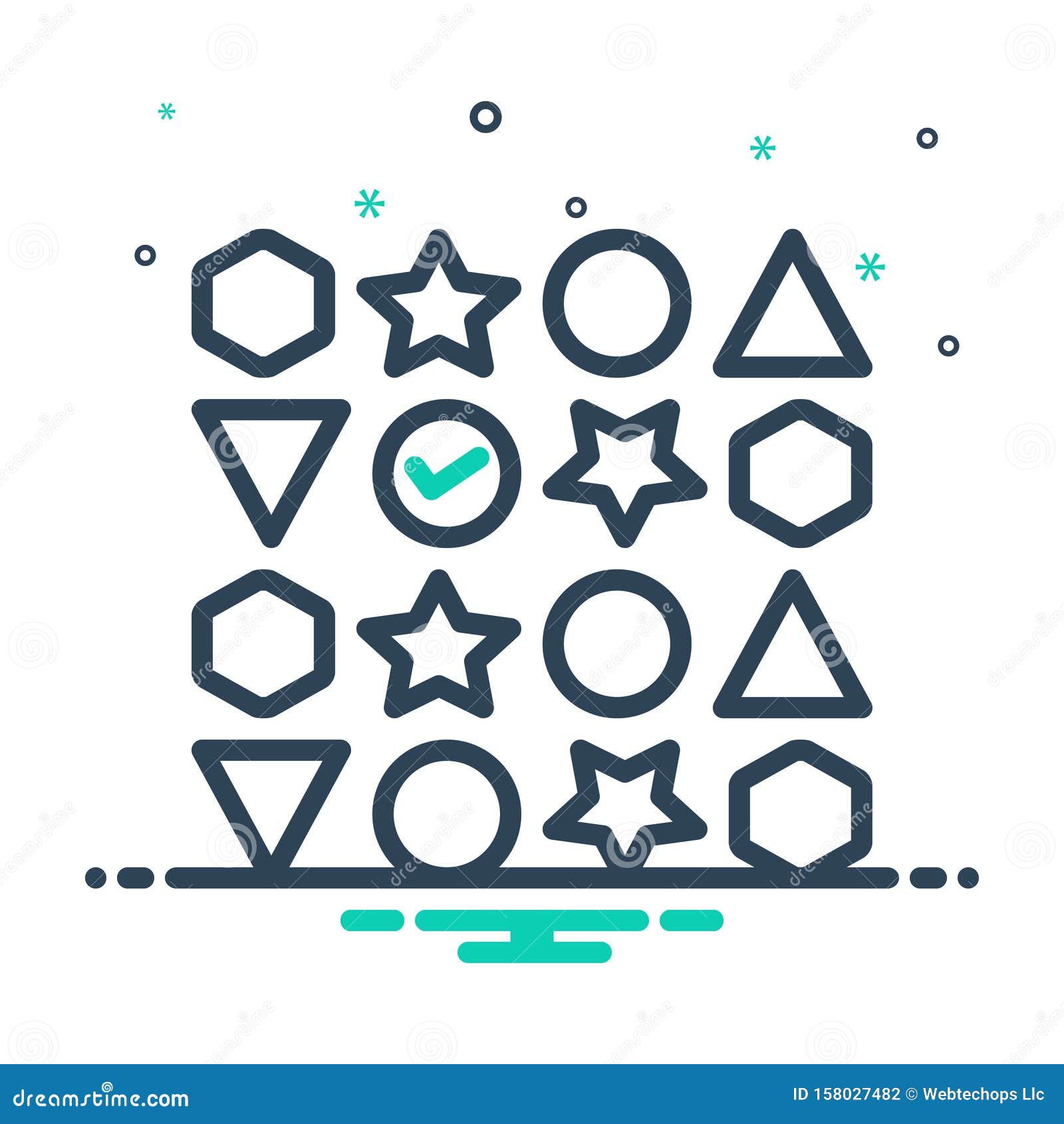 Black Mix Icon for Variety, Diversity and Diversification Stock Vector ...