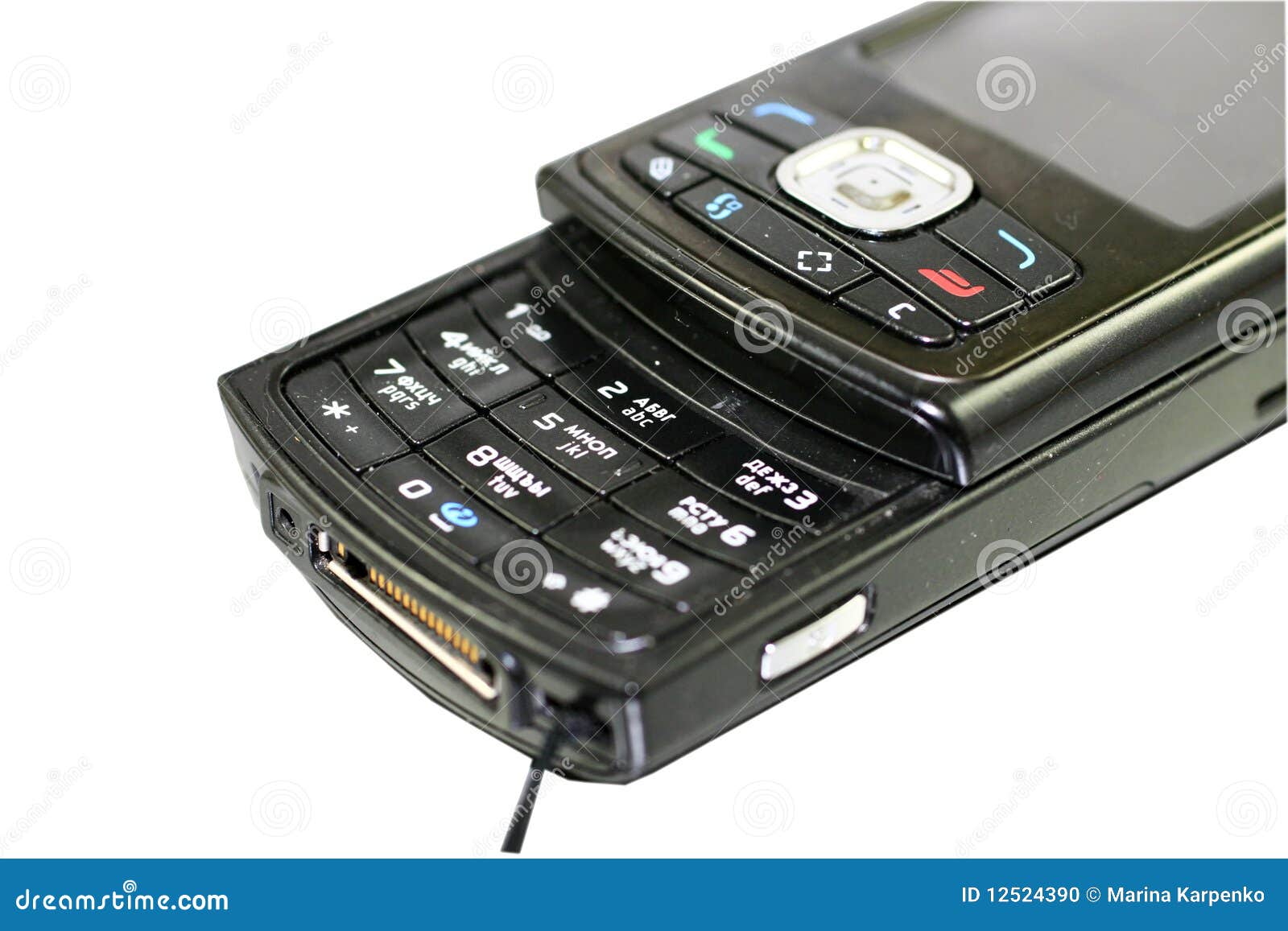 Black mobile phone stock photo. Image of business, telecommunications ...