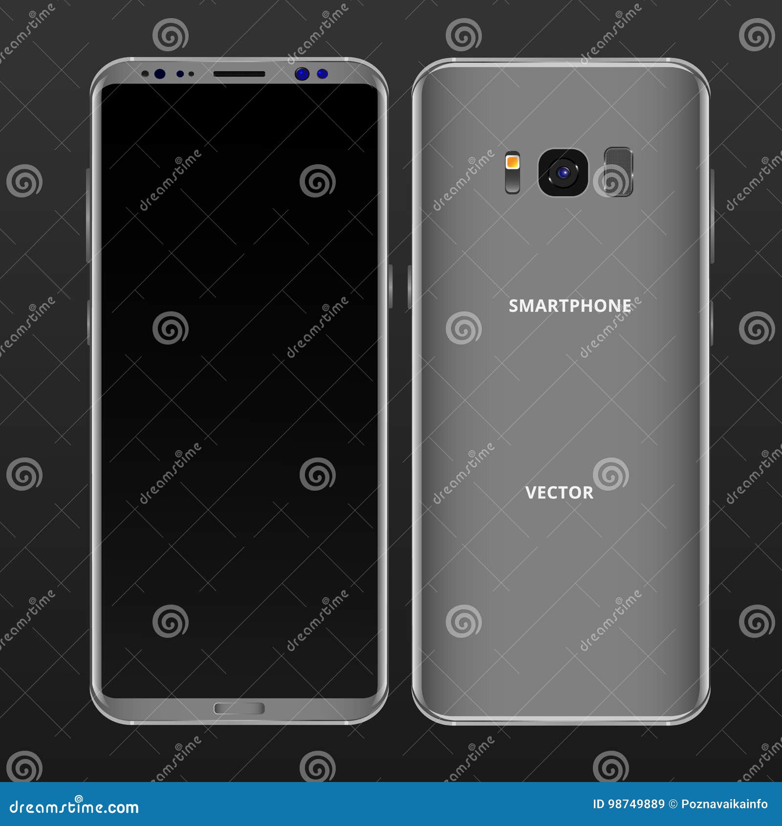 Black mobile phone concept stock vector. Illustration of black - 98749889