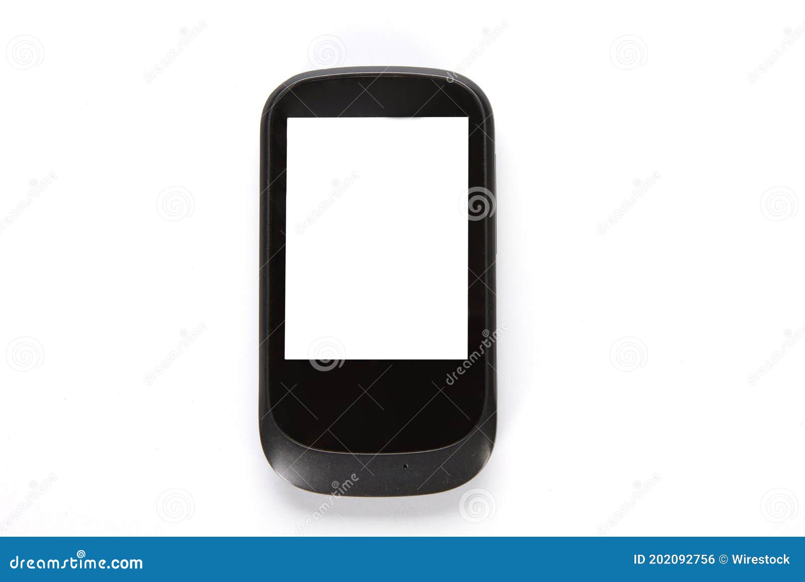 Black Mobile Phone Frame Isolated on a White Background Stock Photo ...