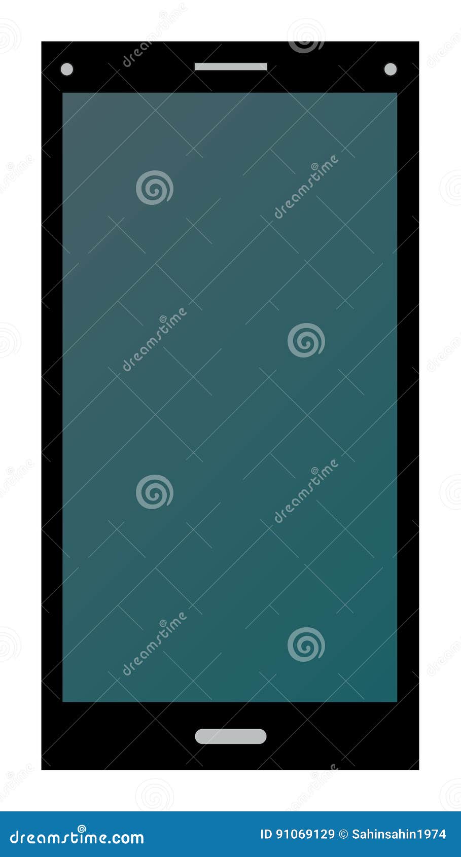 Black mobile phone stock illustration. Illustration of cellphone - 91069129