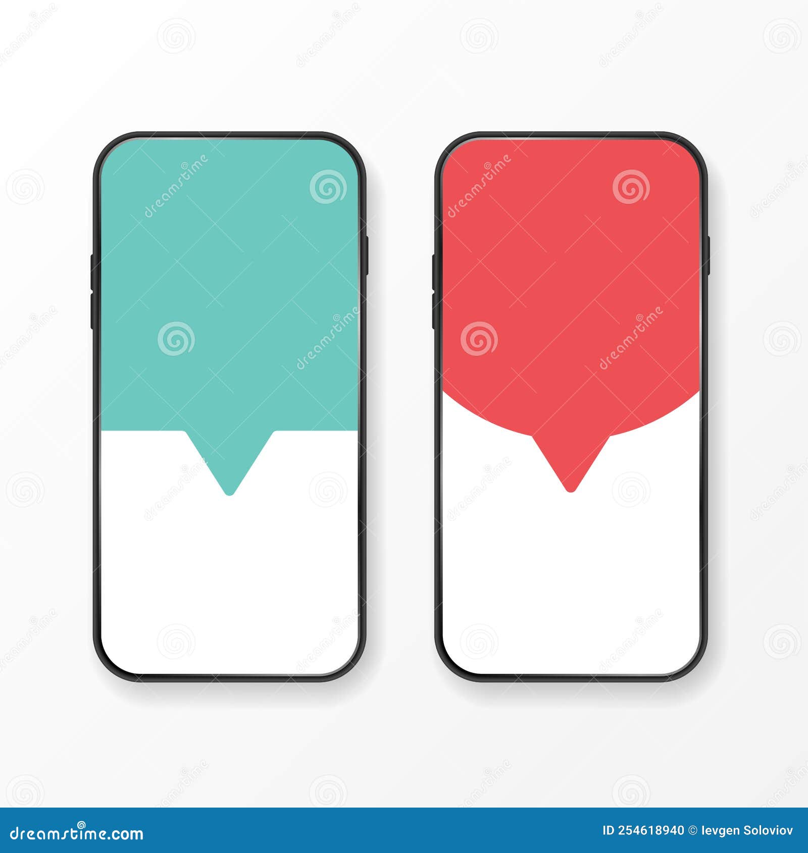 Black Mobile Phone Speech Bubbles Stock Vector - Illustration of speech ...