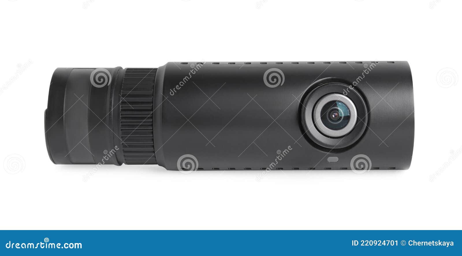 Black Modern Car Camera Isolated on White Stock Image - Image of ...