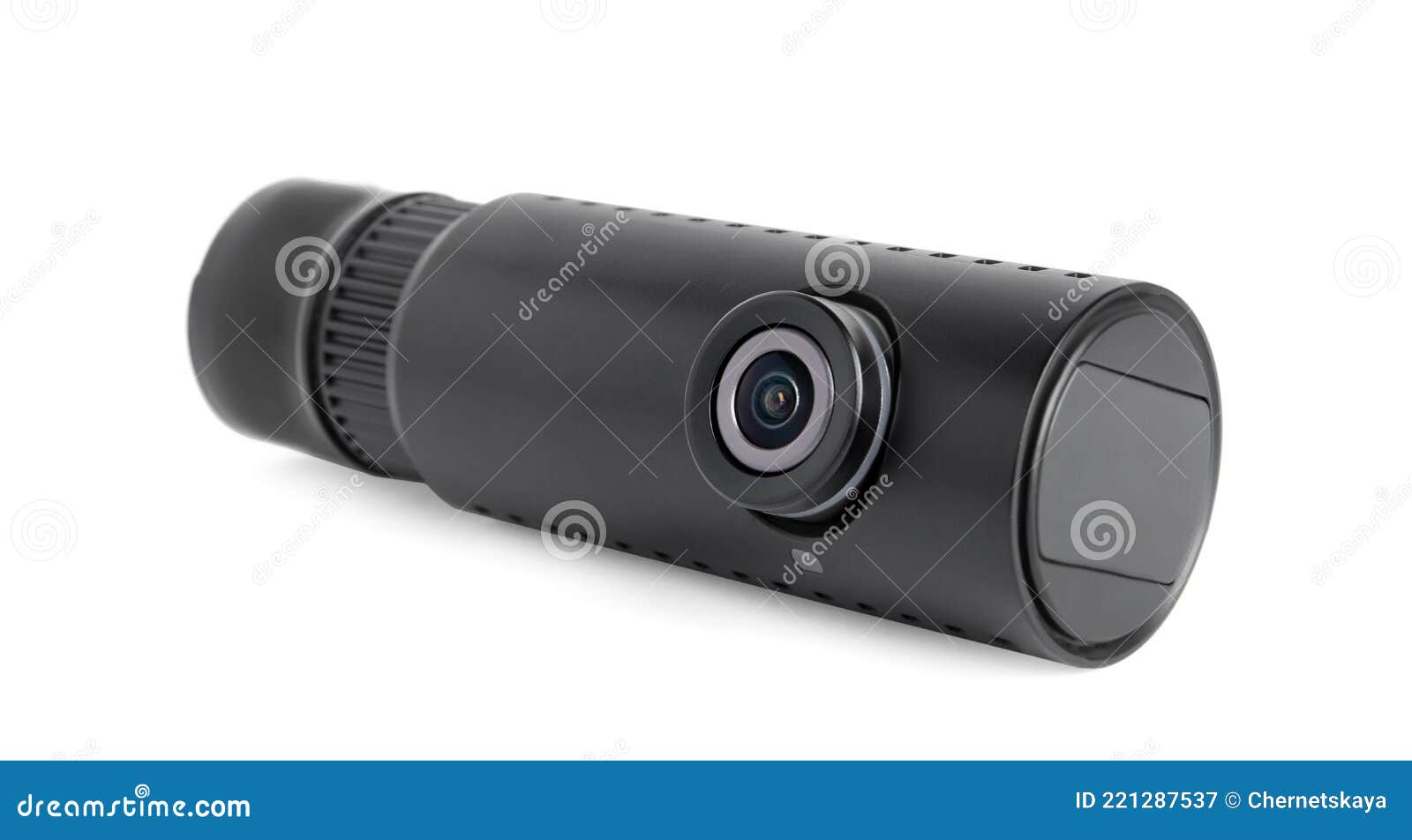Black Modern Car Camera Isolated on White Stock Image - Image of road ...