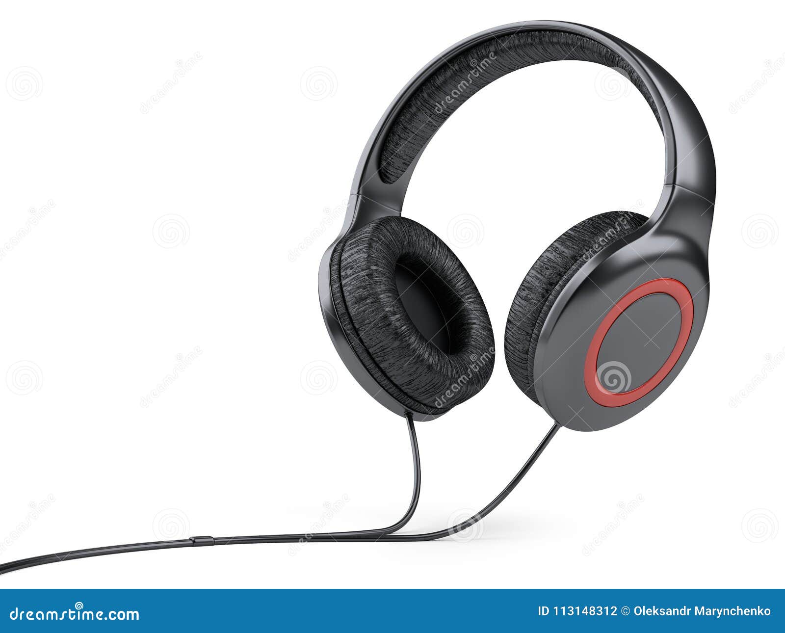 Black Modern Headphone Icon - Front View. Stock Illustration ...