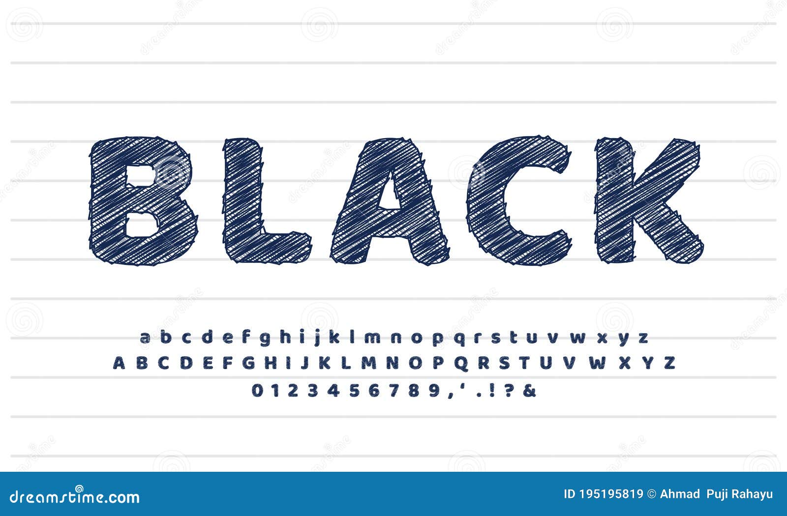 Black Modern Pencil Sketch Text Effect Or Font Effect Style Design ...