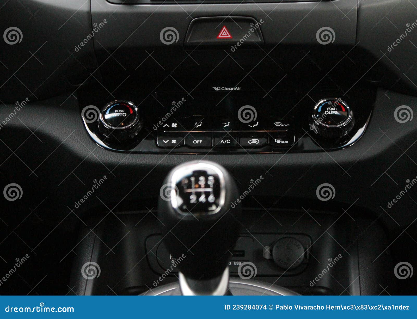 Black Modern and Shiny Car Interior Control Stock Photo - Image of auto ...