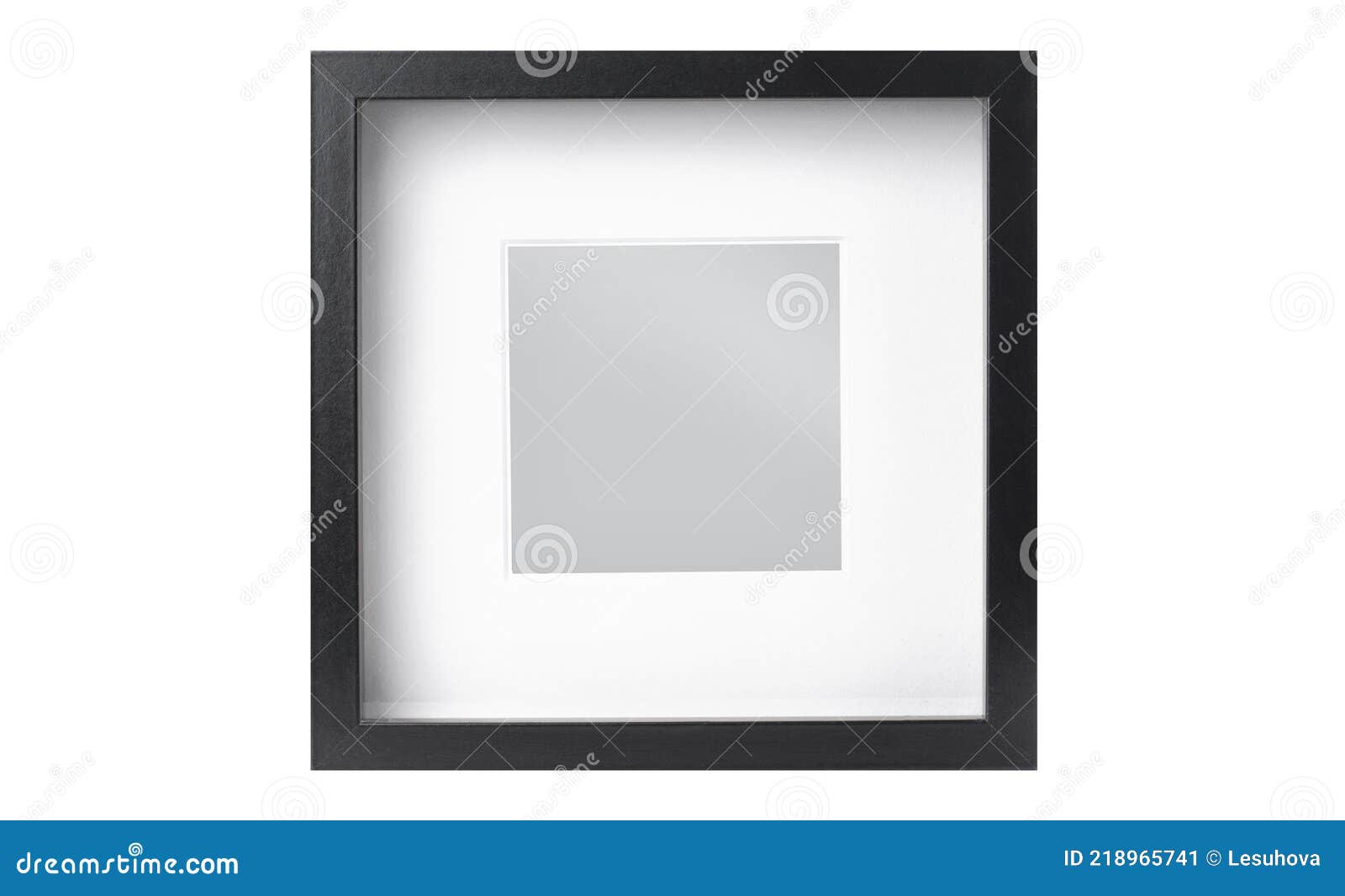 Black Modern Square Photo Frame Stock Image - Image of blank, room ...
