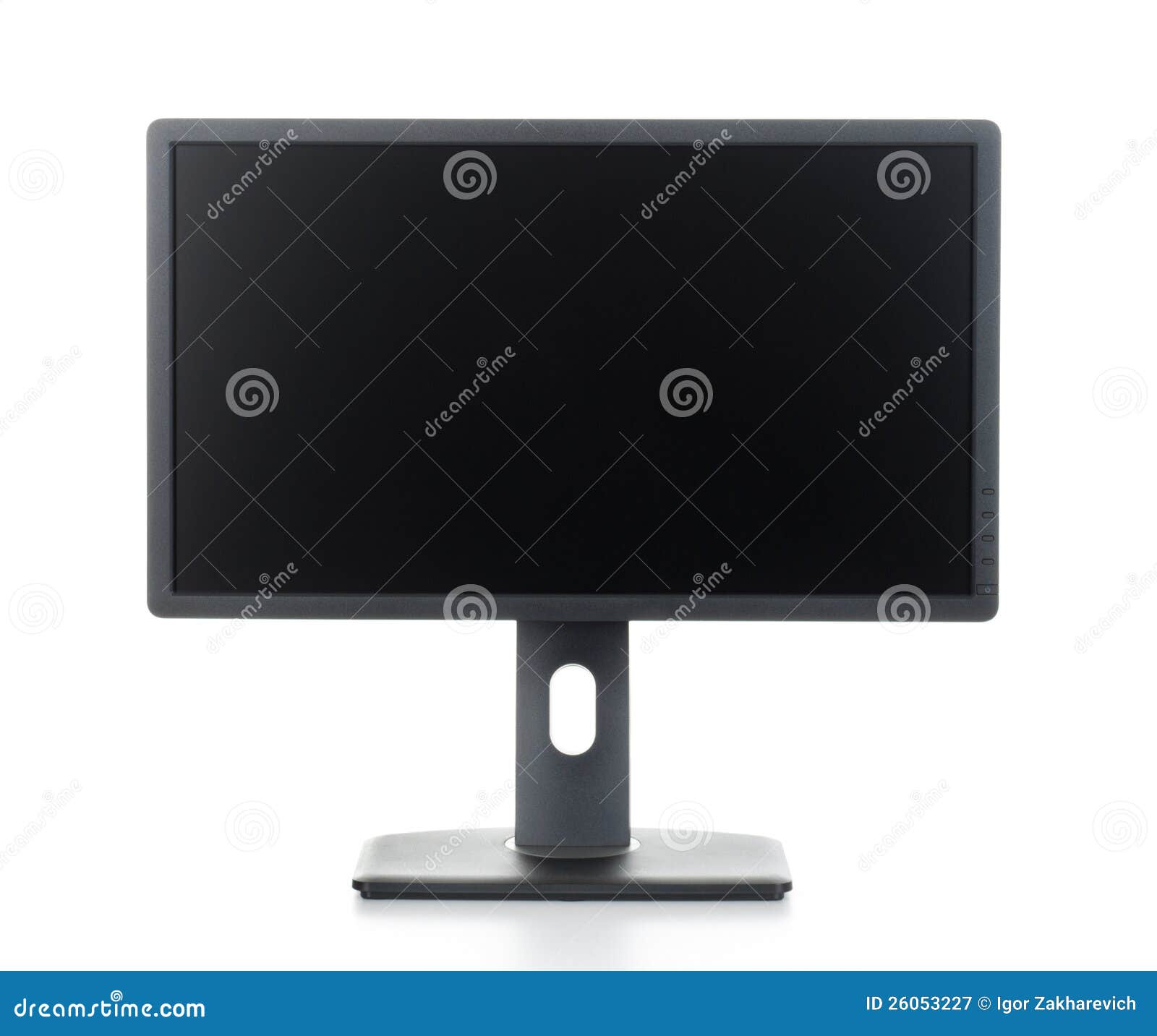 Black monitor stock image. Image of silver, equipment - 26053227