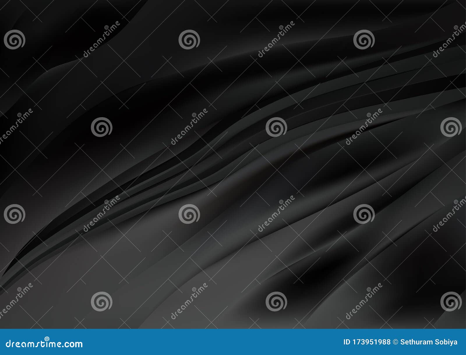 Black Monochrome Smooth Background Vector Illustration Design Stock ...