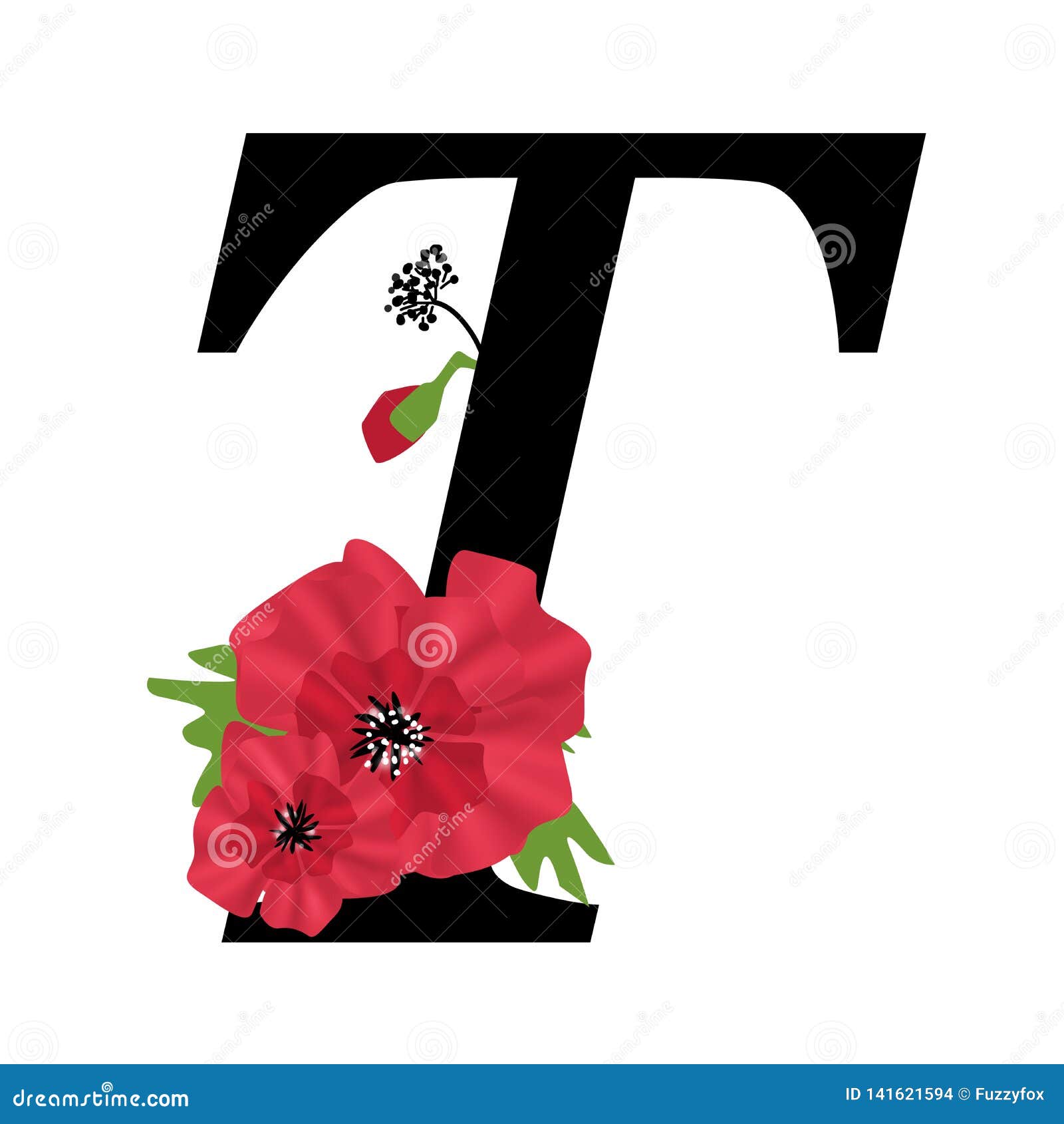 Red Black Monogram. Abstract Symbol Form. Shadowed Vector Shape. Curved ...