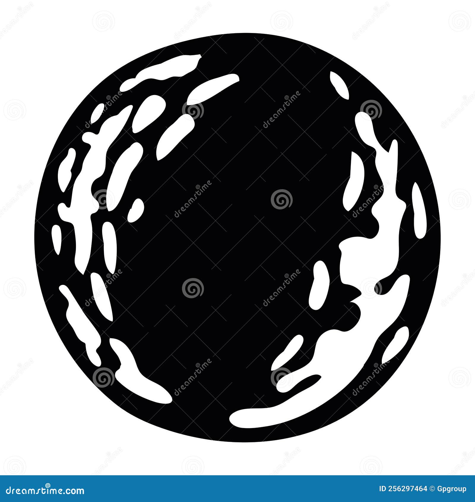 Black moon icon stock vector. Illustration of stars - 256297464