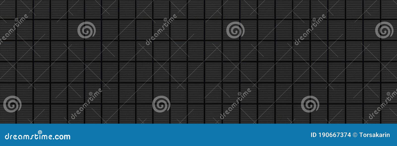 Black Mosaic Tile Pattern and Seamless Background Stock Illustration ...