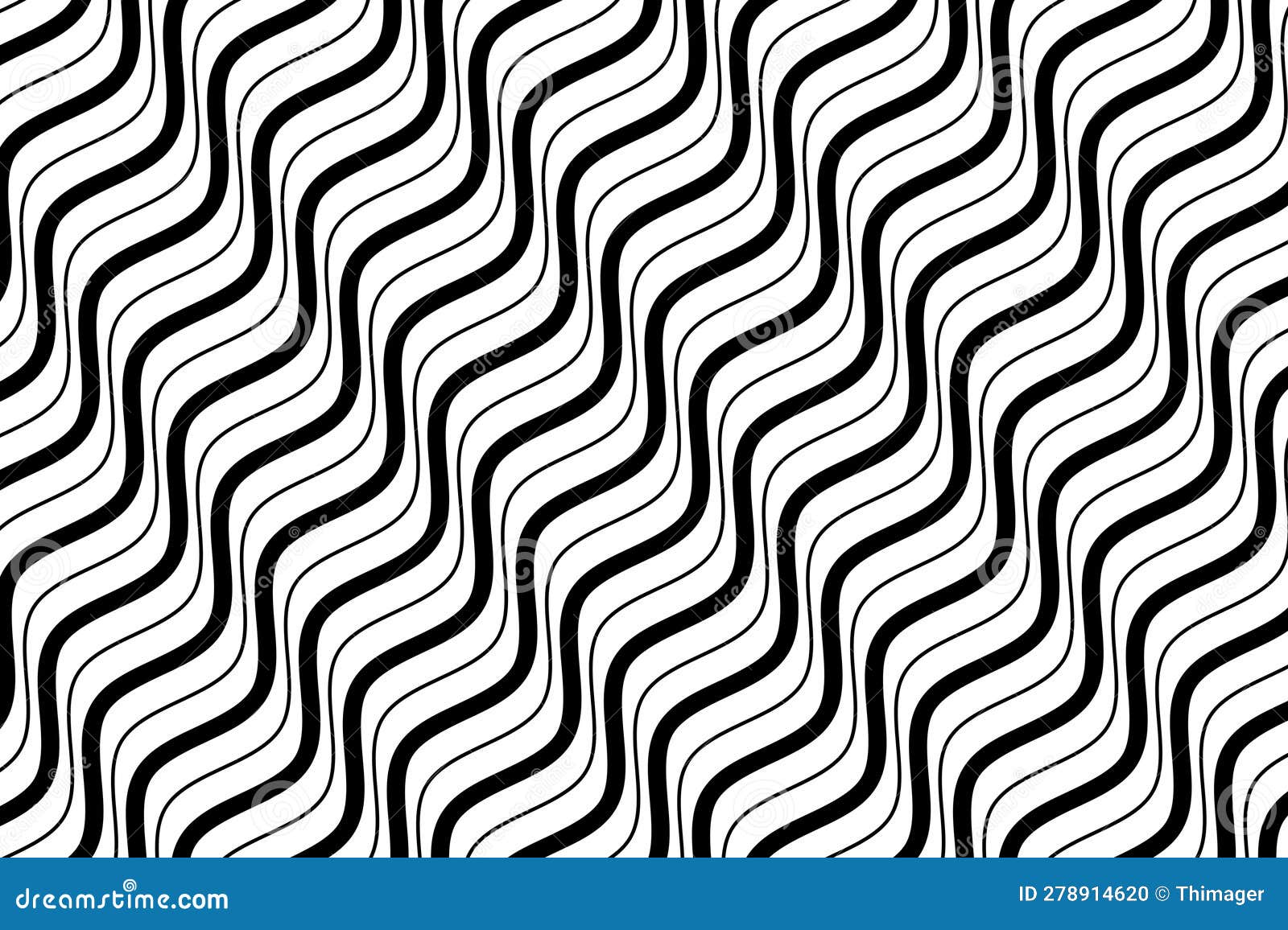 Black Motion Water Wave Lines Art Fabric Pattern on White Background ...