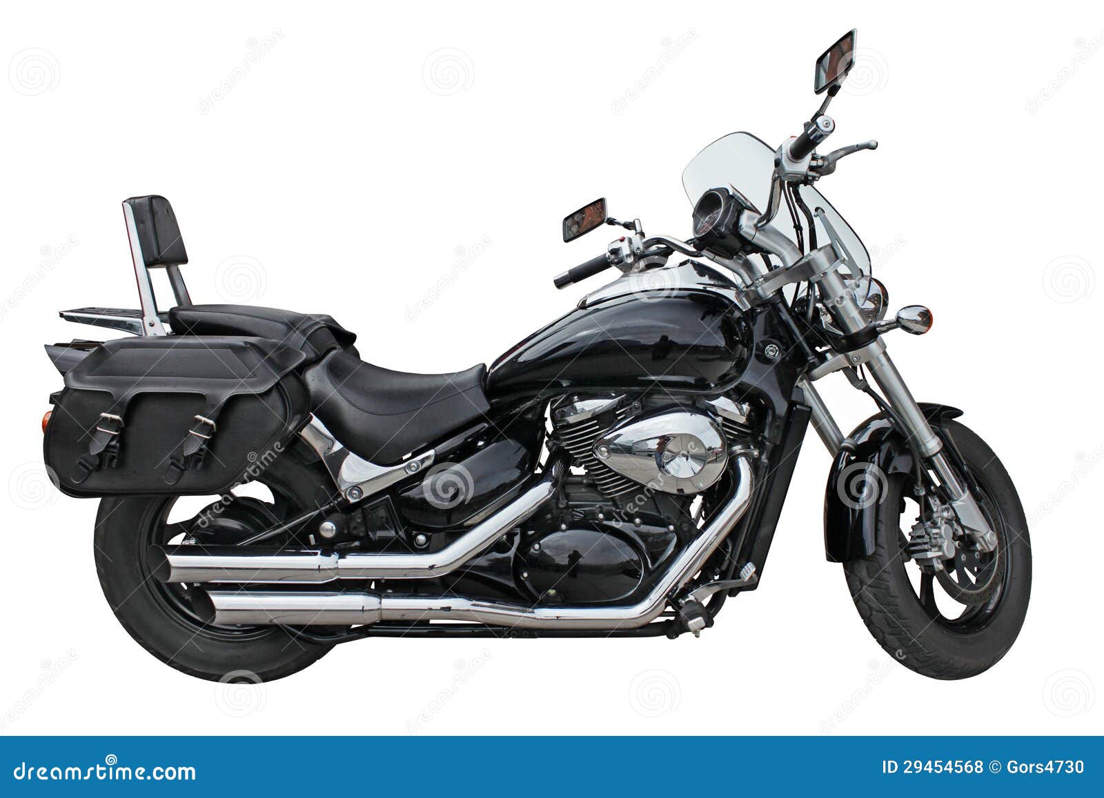 Black Motorcycle stock photo. Image of motorcycle, powerful - 29454568