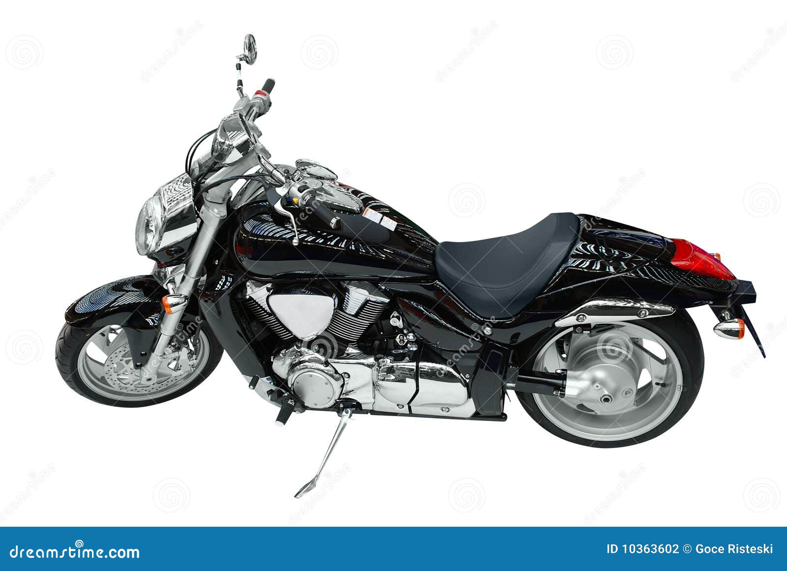 Black motorcycle stock photo. Image of motor, styling - 10363602