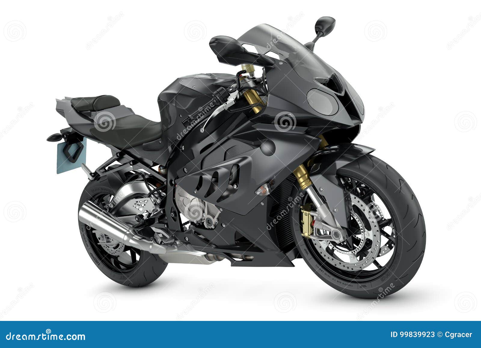 Black Motorcycle Harley Davidson On White Background Royalty-Free Stock ...