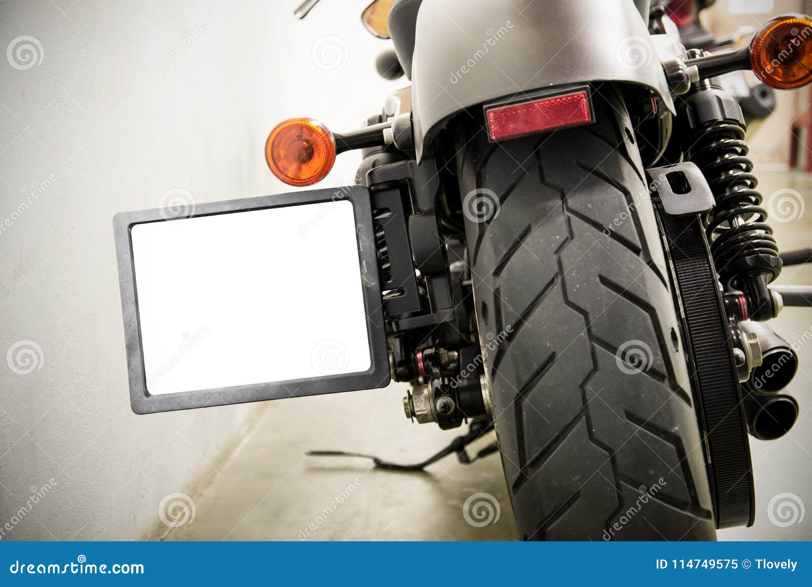 Motorcycle License Plate stock image. Image of plate - 114749575