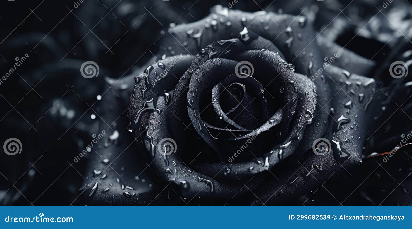 Black Mourning Rose stock illustration. Illustration of plant - 299682539
