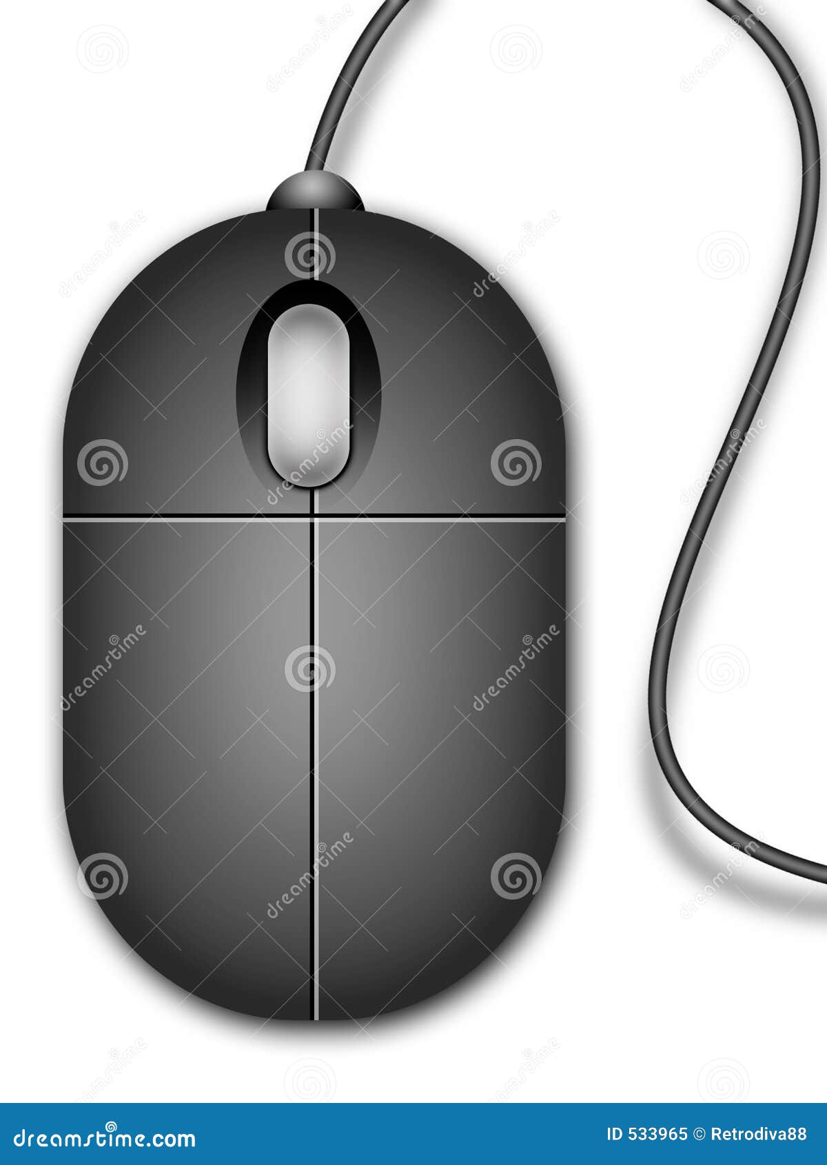 Black Mouse stock illustration. Illustration of mouse, isolated - 533965