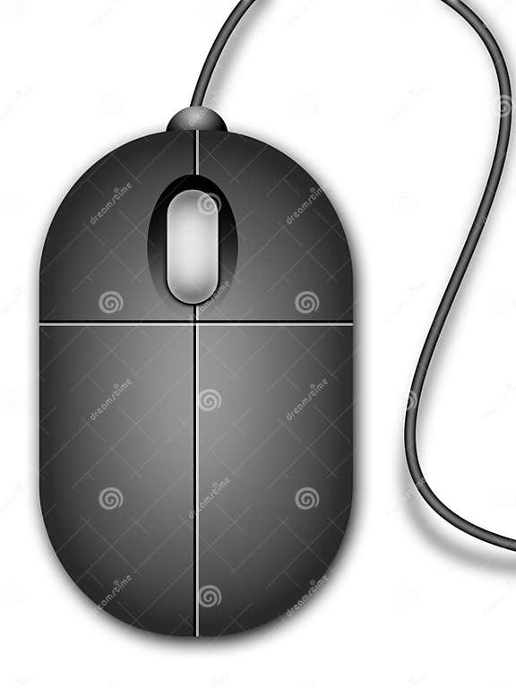 Black Mouse stock illustration. Illustration of mouse, isolated - 533965