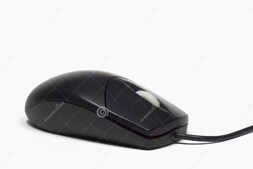 Black Mouse on Angle stock photo. Image of device, pointer - 1060490
