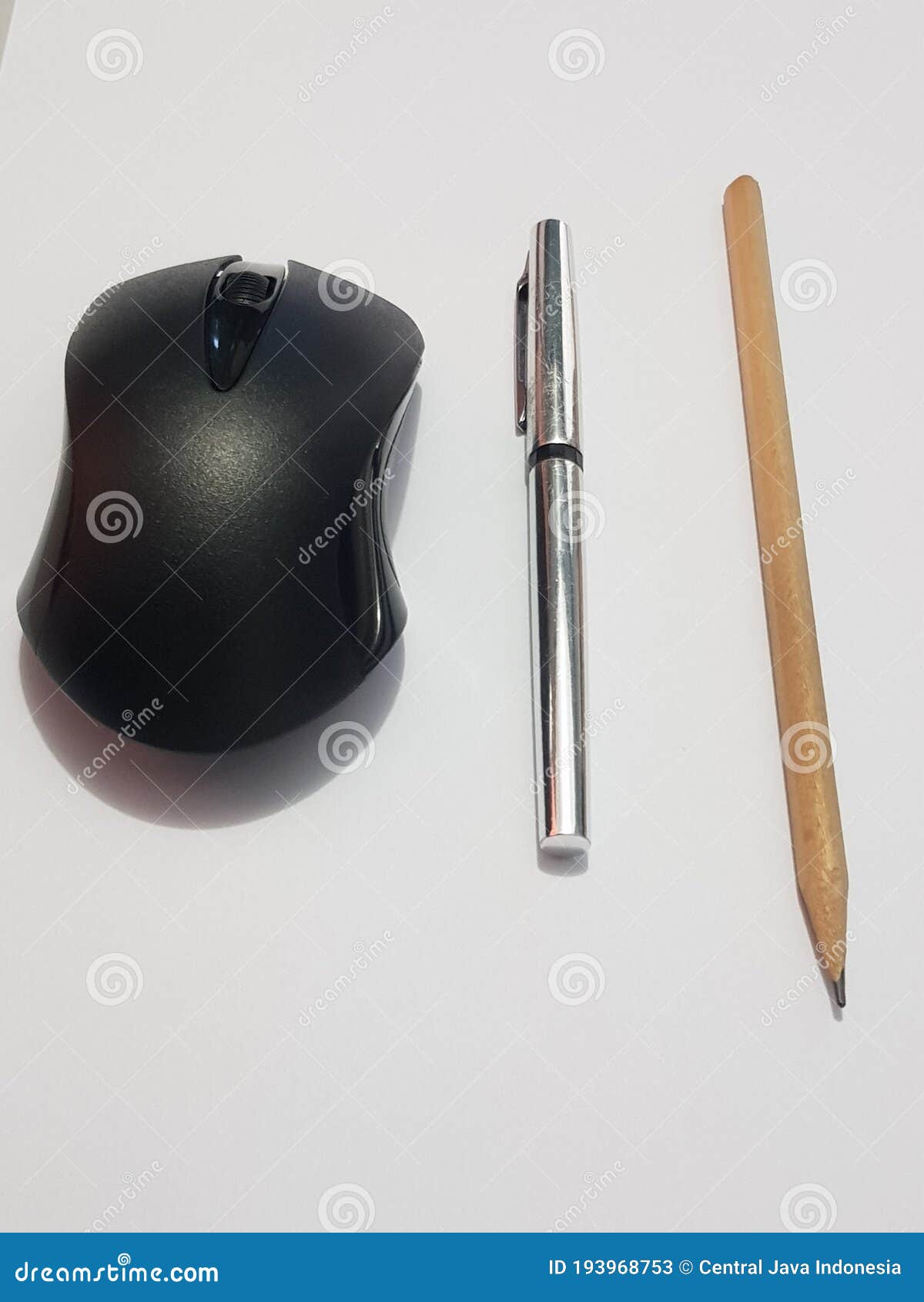 Black Mouse, Ballpoint, Pencil Stock Image - Image of black, ballpoint ...