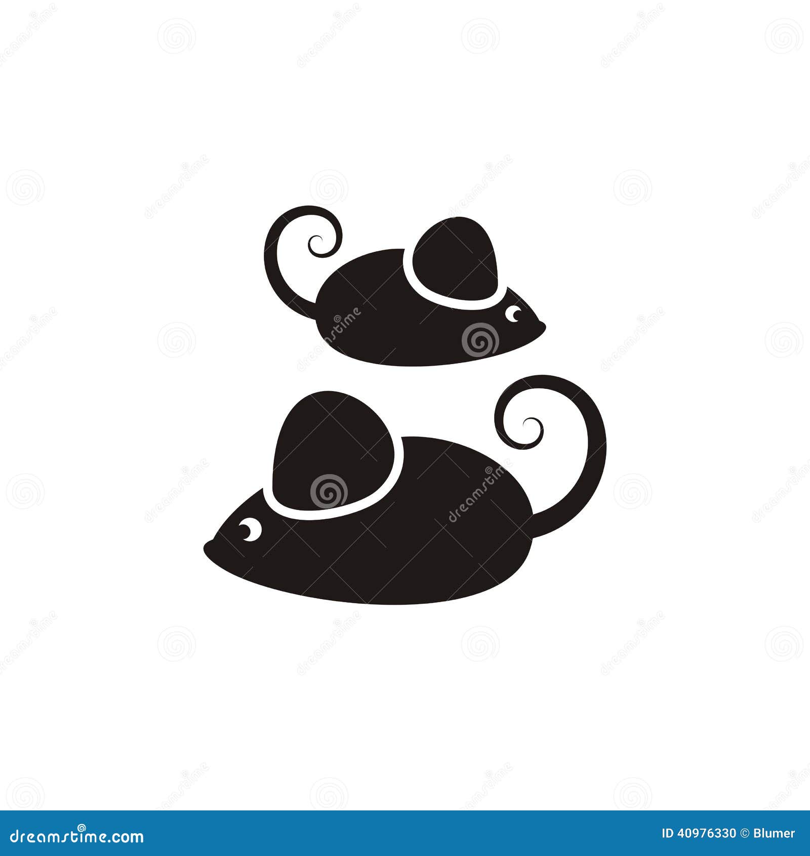 Black mouses stock vector. Illustration of laboratory - 40976330