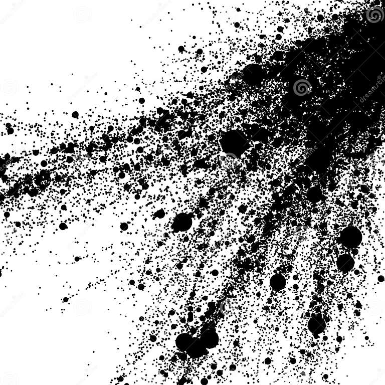 Black Mud Splatter - Vector Illustration Stock Vector - Illustration of ...