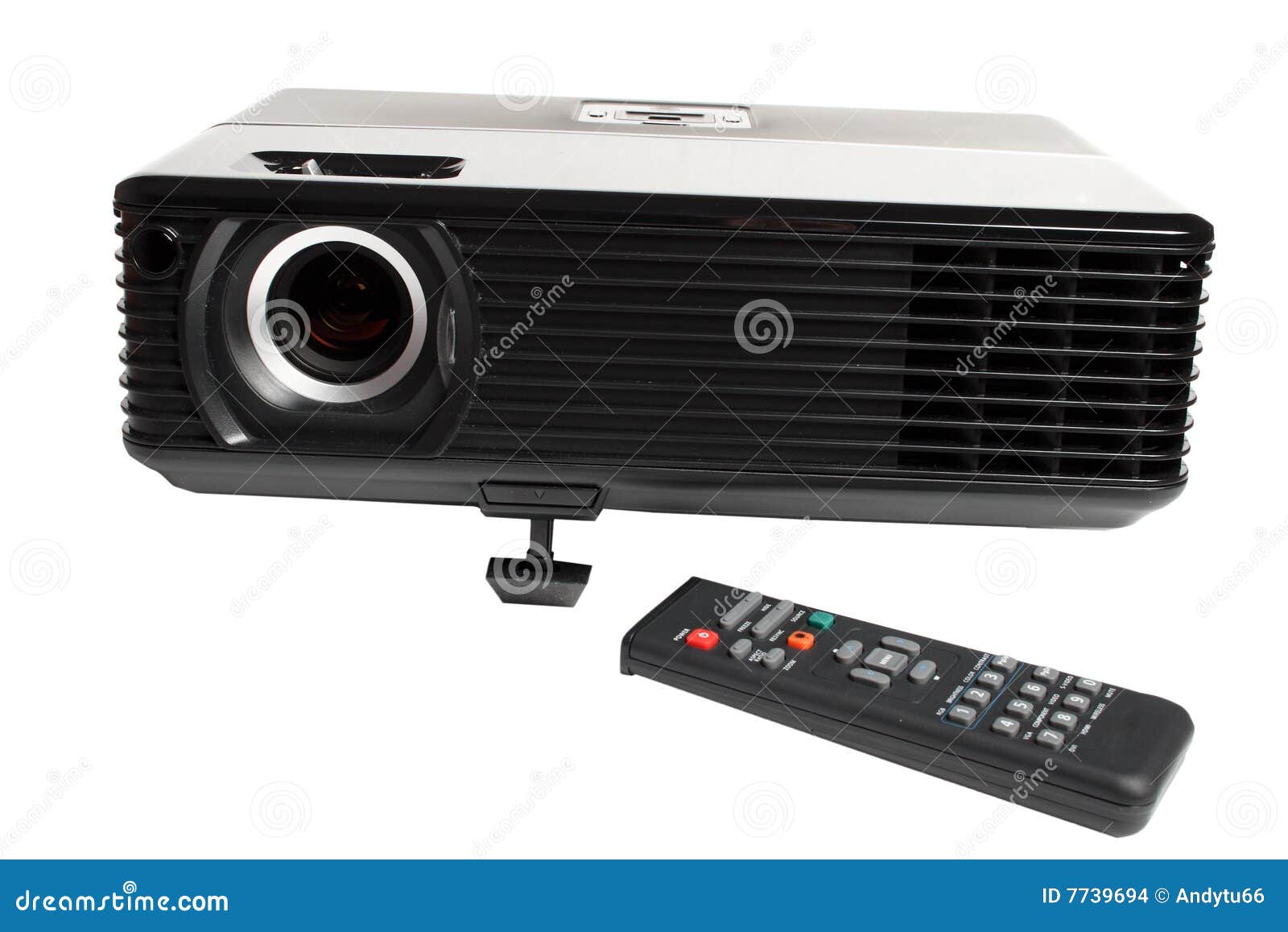 Black multimedia projector stock photo. Image of empty - 7739694