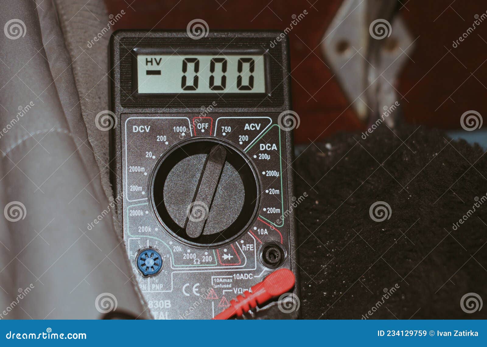 Black multimeter device stock image. Image of house - 234129759