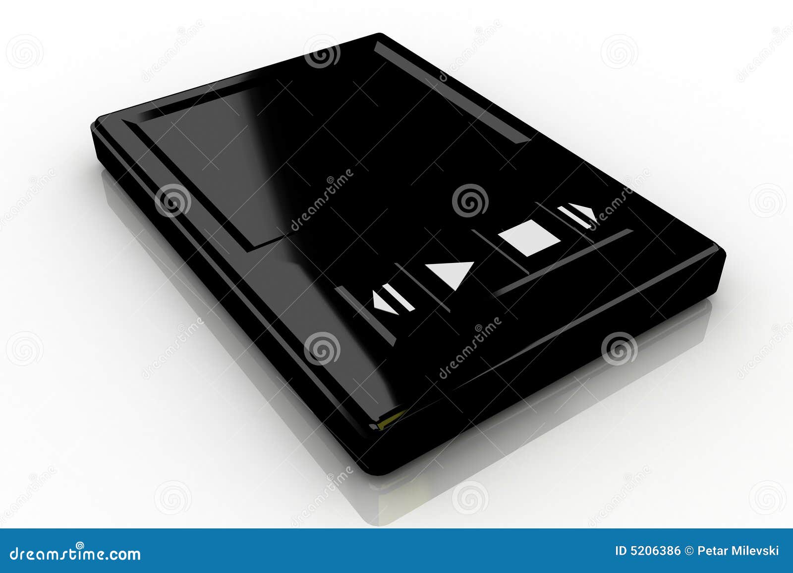Black music player stock illustration. Illustration of song - 5206386